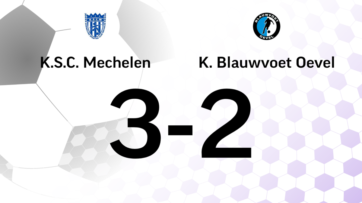 SC Mechelen wint in de thuiswedstrijd wederom – verslaat Blauwvoet Oevel met 3-2 | GVA